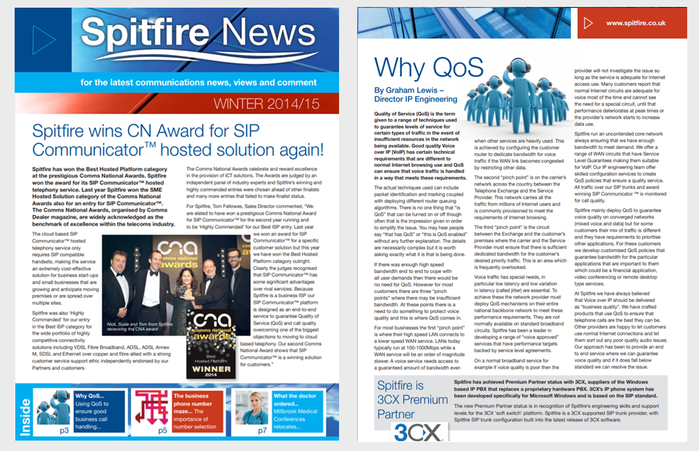 Newsletters - Spitfire Network Services Ltd