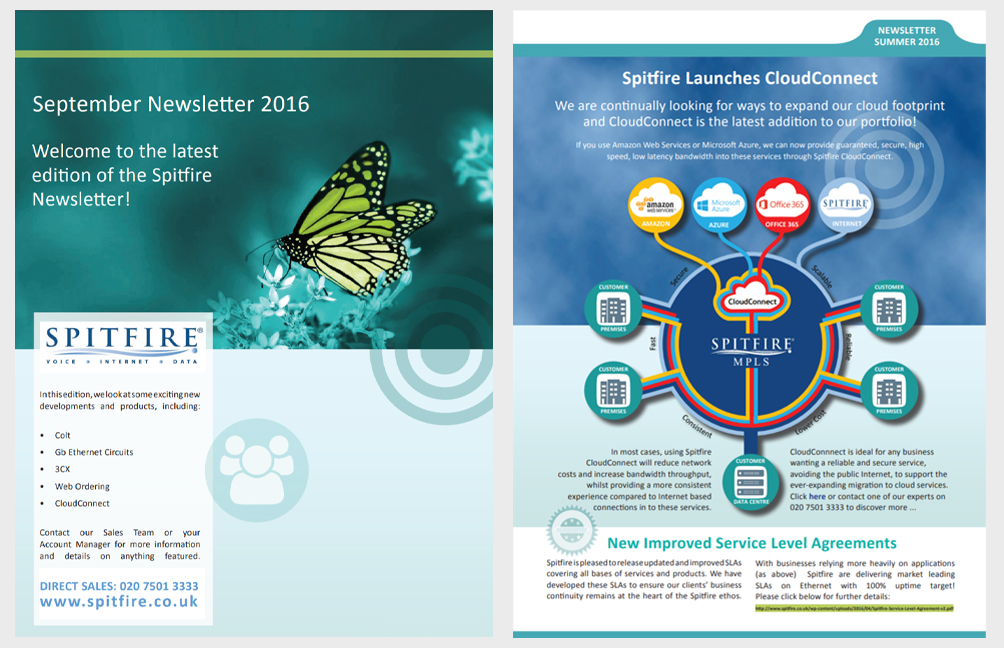 Newsletters - Spitfire Network Services Ltd